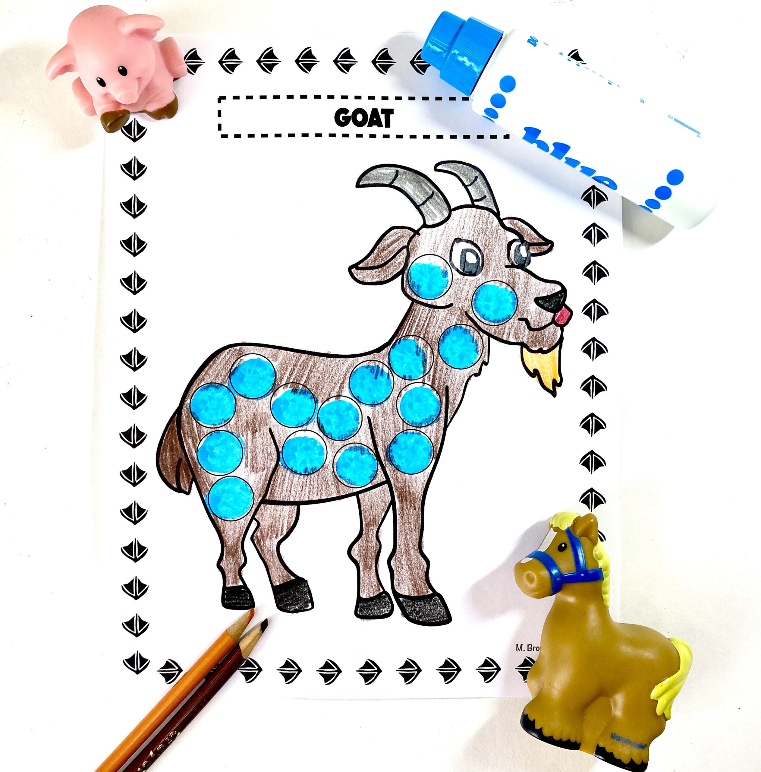 Farm Animal Do A Dot Art Packet | Made By Teachers