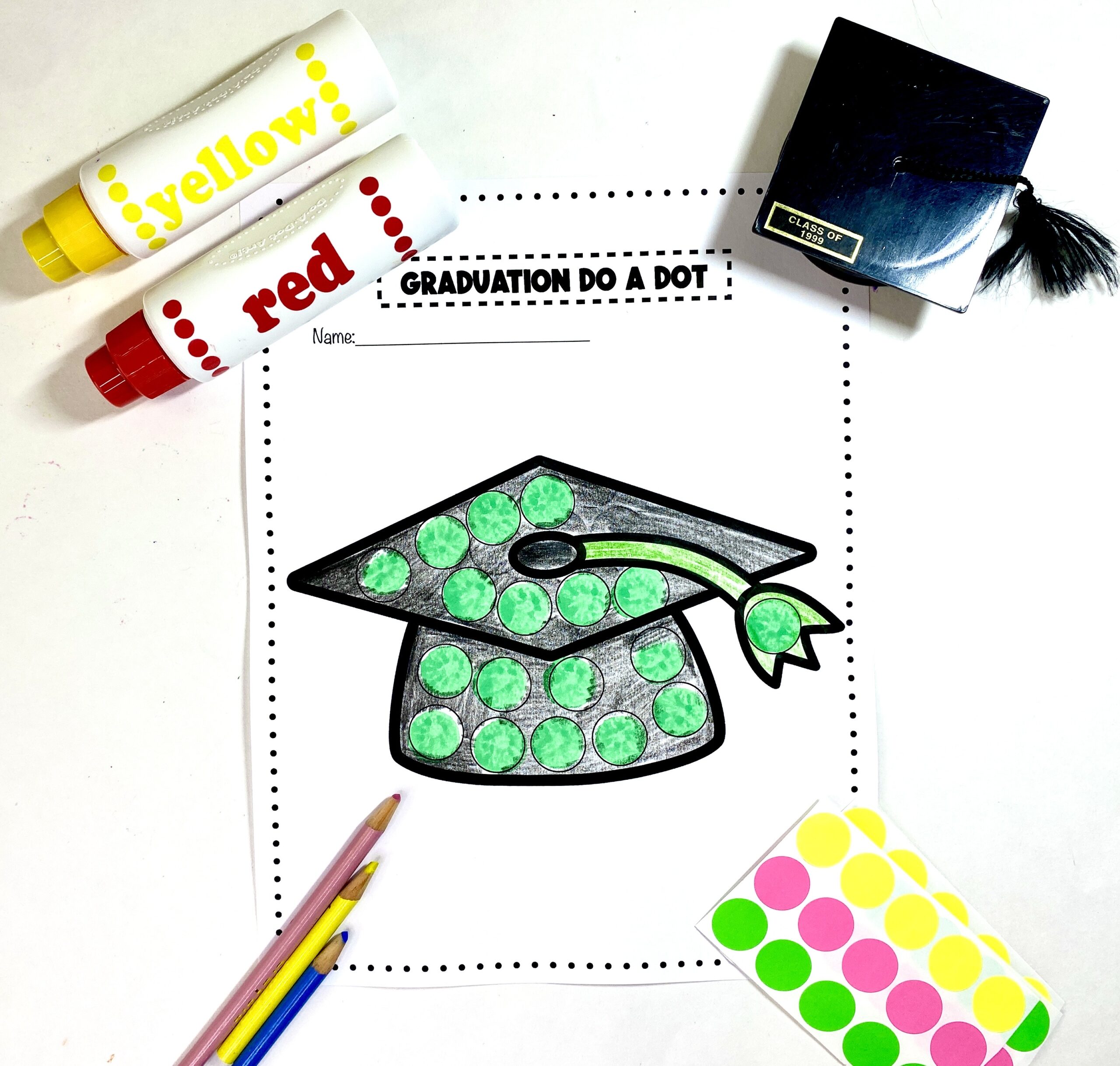 Graduation Do A Dot Art Packet | Made By Teachers
