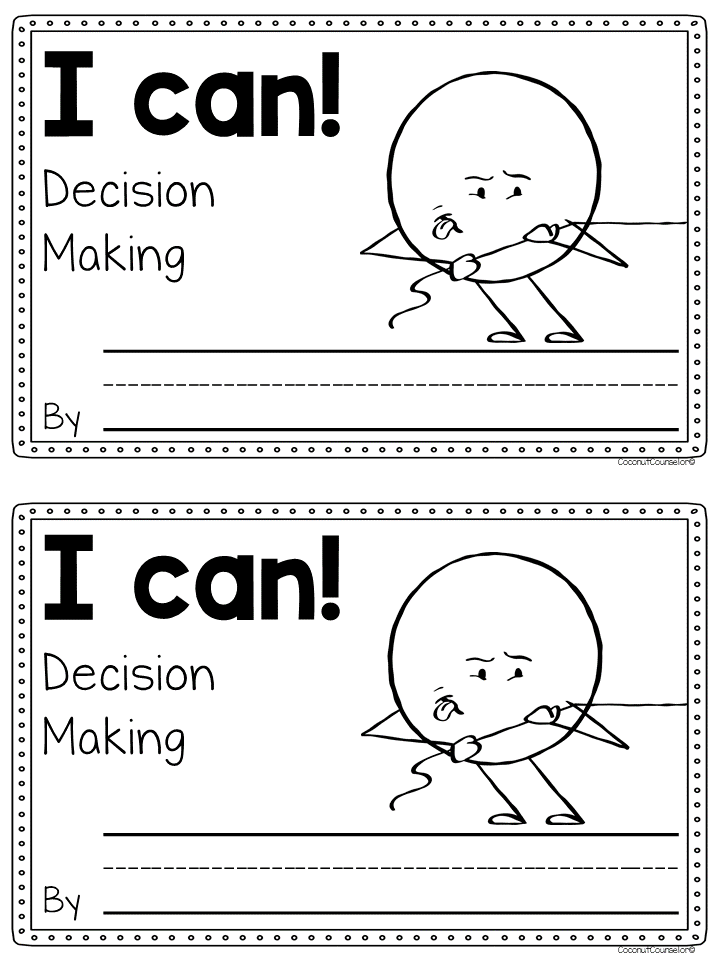 Decision Making Mini-Book | Made By Teachers