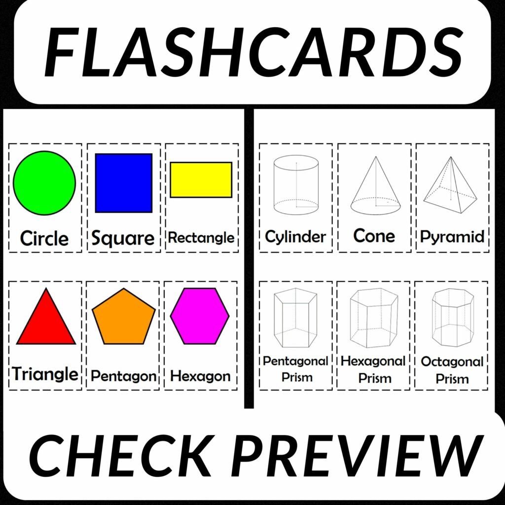 2D and 3D Shape Posters and Flashcards Classroom Decor for Shape ...