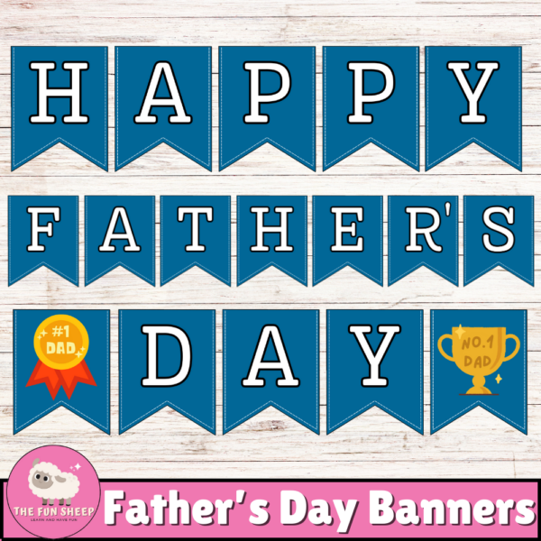 Father’s Day Banners | Happy Fathers Day Party DIY Decor - SET OF 2 ...