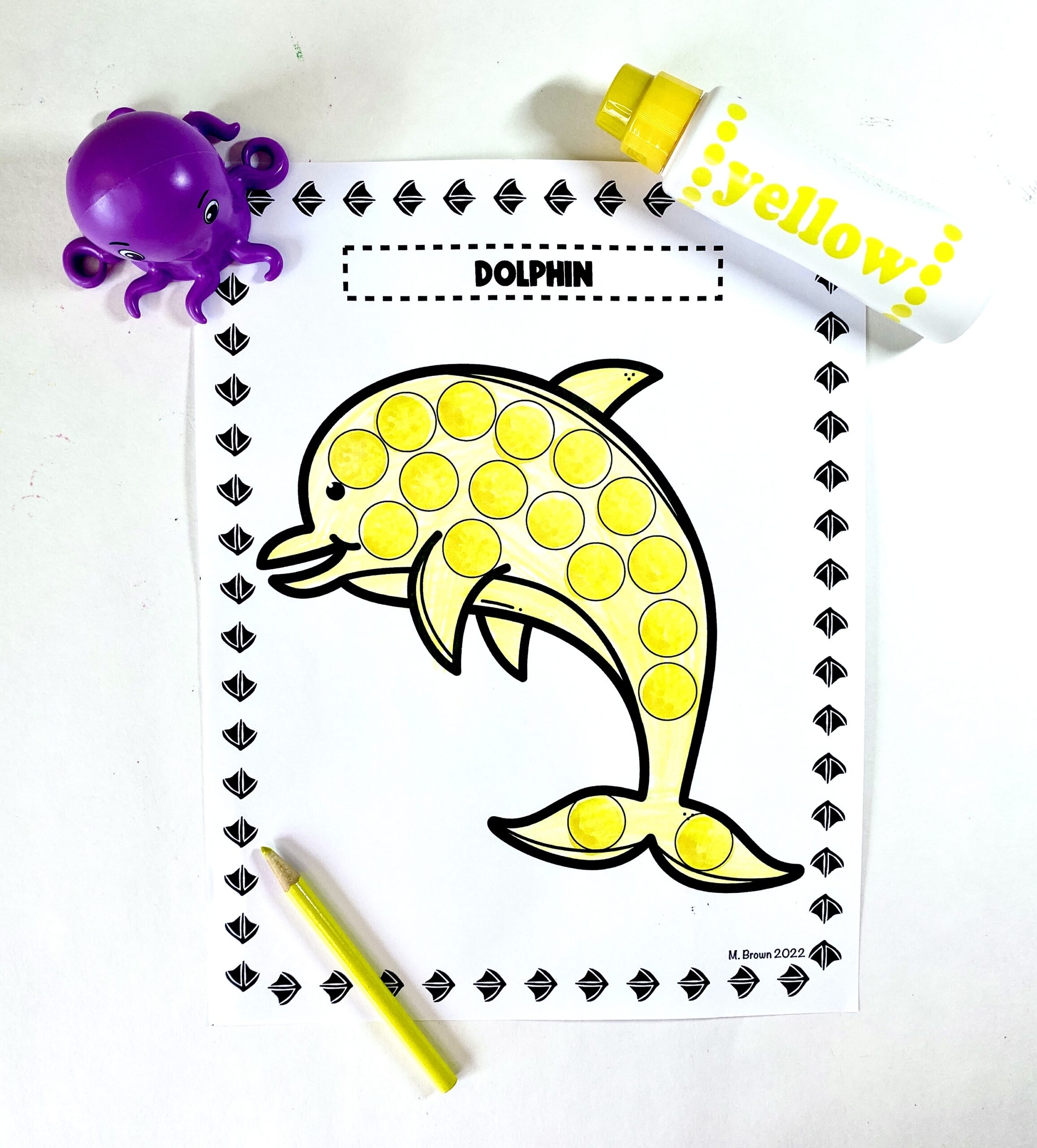 Sea Animal Do A Dot Art Packet | Made By Teachers