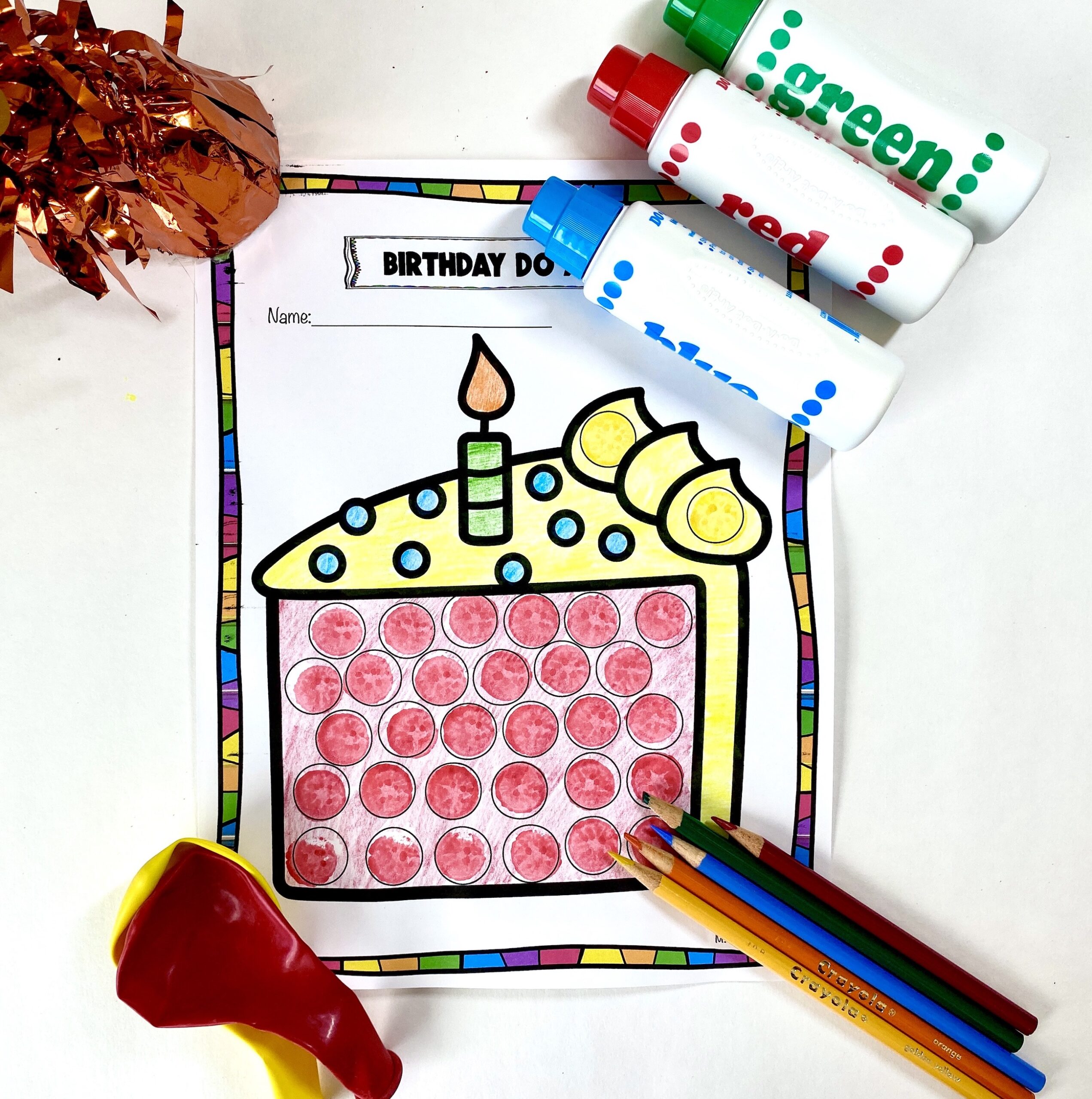 Birthday Do A Dot | Made By Teachers