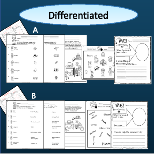 Community Helpers & Interdependence sheets & YT video lesson | Made By ...