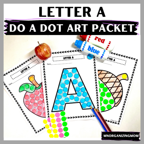 Letter D Do A Dot and Q-Tip Art Packet Bundle | Made By Teachers