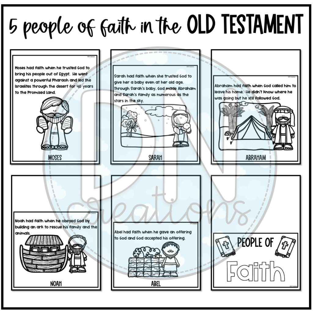 People of Faith Bible Flip Book | Hebrews 11 Activity | Faith Sunday ...