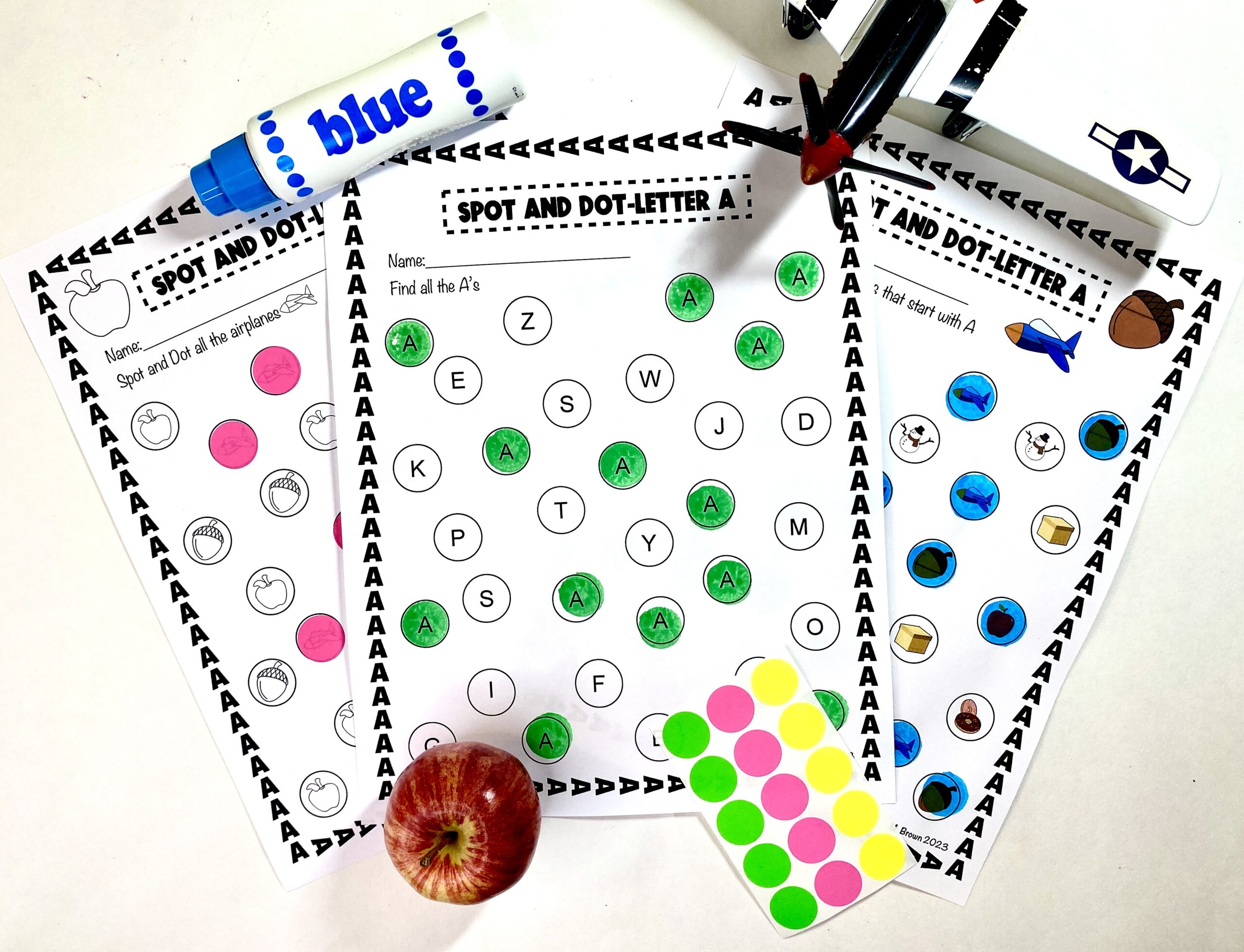 Letter A Do A Dot, Q-Tip, and Spot and Dot | Made By Teachers
