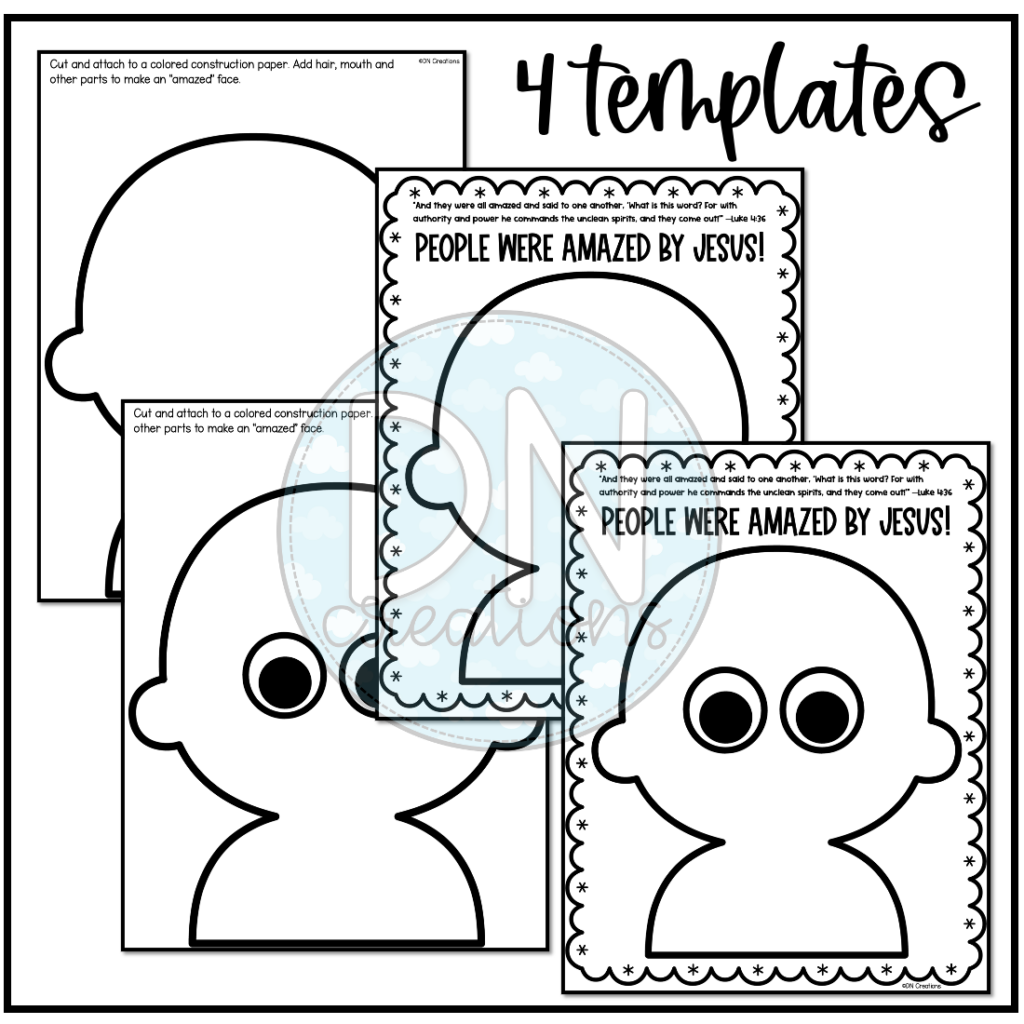 Jesus is Amazing Craft | Luke 4 Bible Craft | Sunday School Craft ...