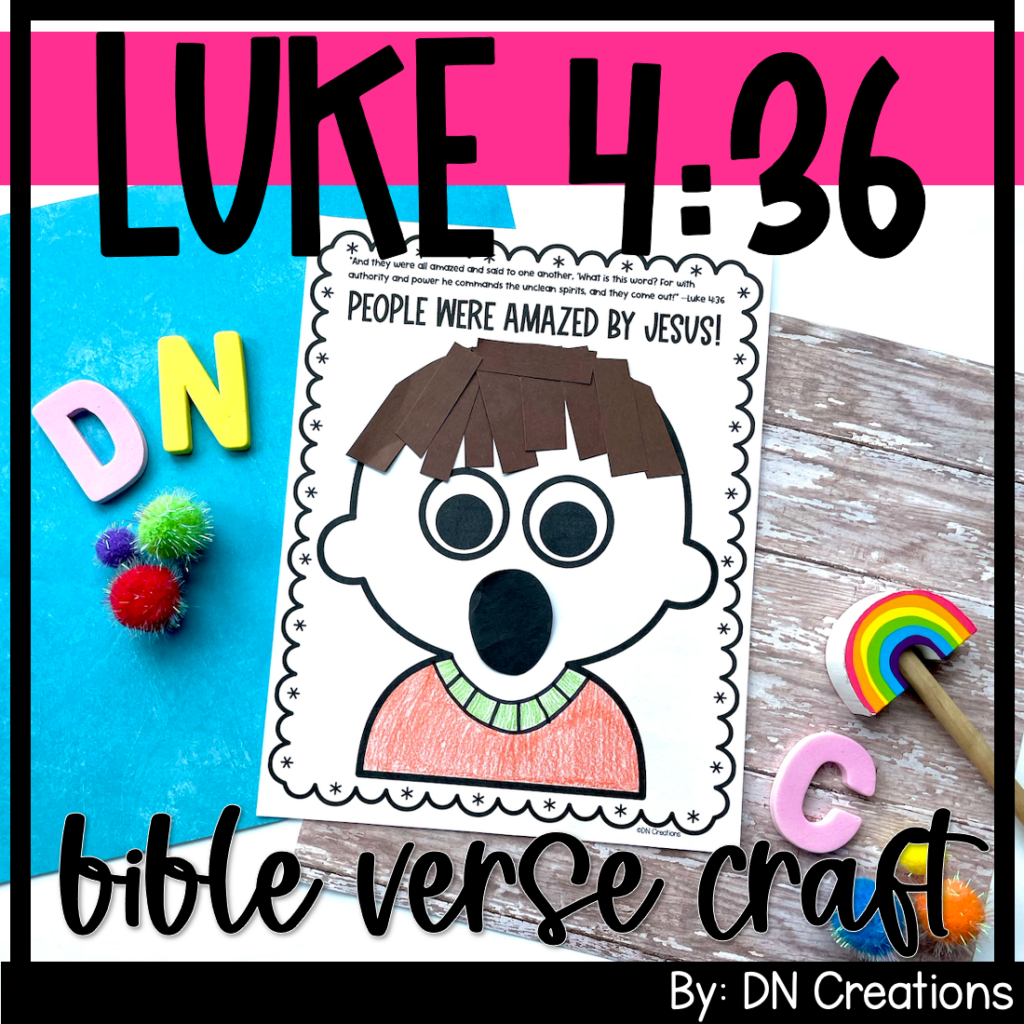 Jesus is Amazing Craft | Luke 4 Bible Craft | Sunday School Craft ...