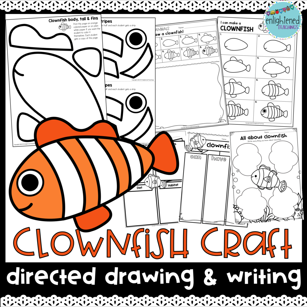 Ocean Animals Craft BUNDLE Directed Drawing and Writing - Build an ...