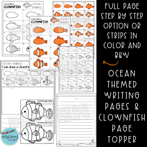 Ocean Animals Craft BUNDLE Directed Drawing and Writing - Build an ...