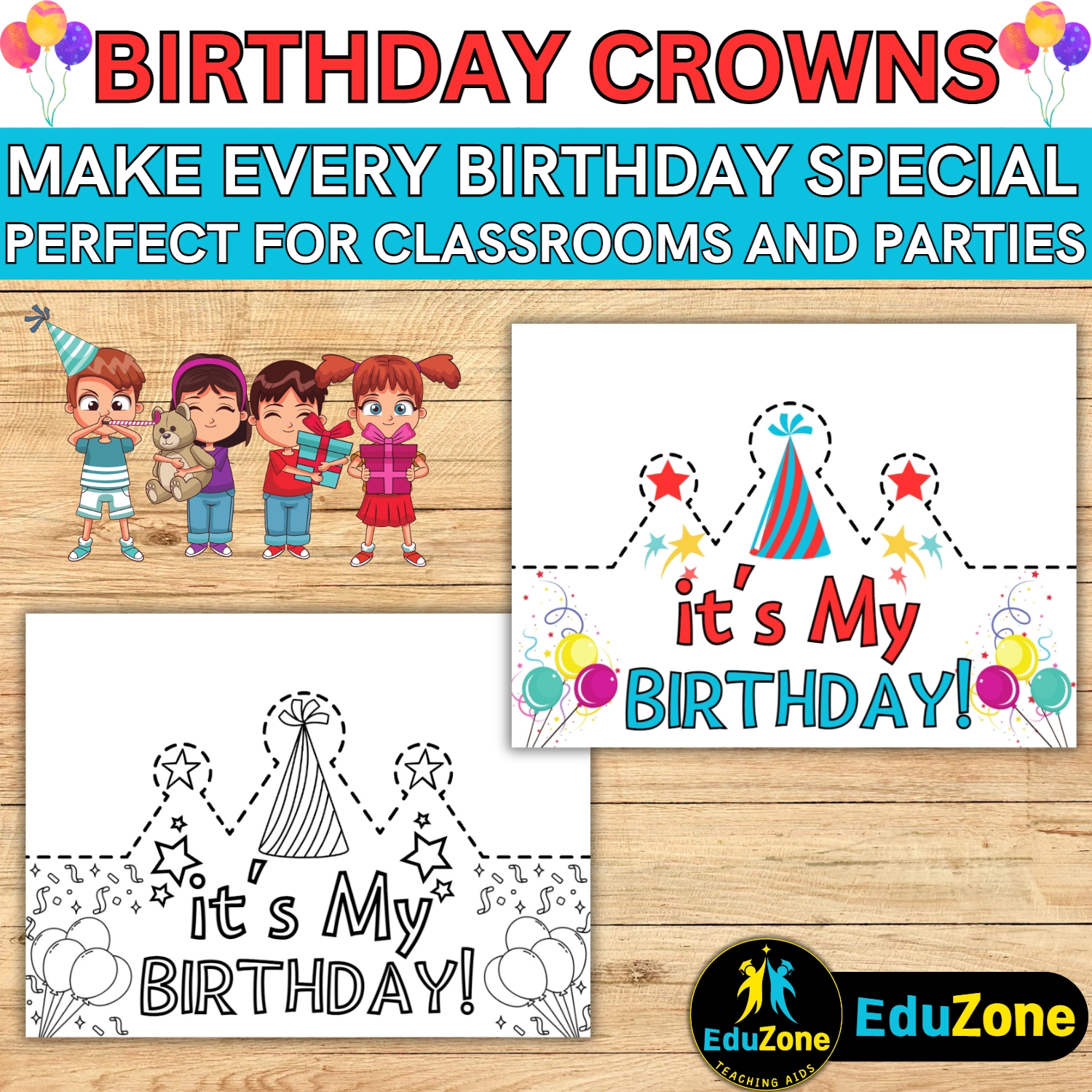 Add Fun and Flair to Your Celebration with Customizable Birthday Crowns ...