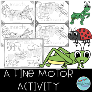 Insects Tracing Worksheets Fine Motor Activity Insect Tracing ...