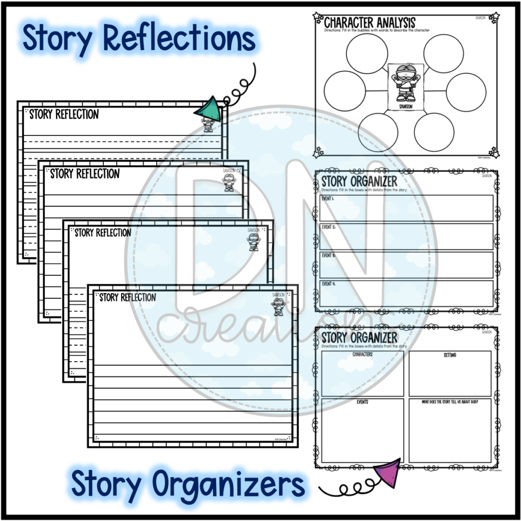 Samson Bible Activities l Samson Worksheets l Samson and Delilah Bible ...