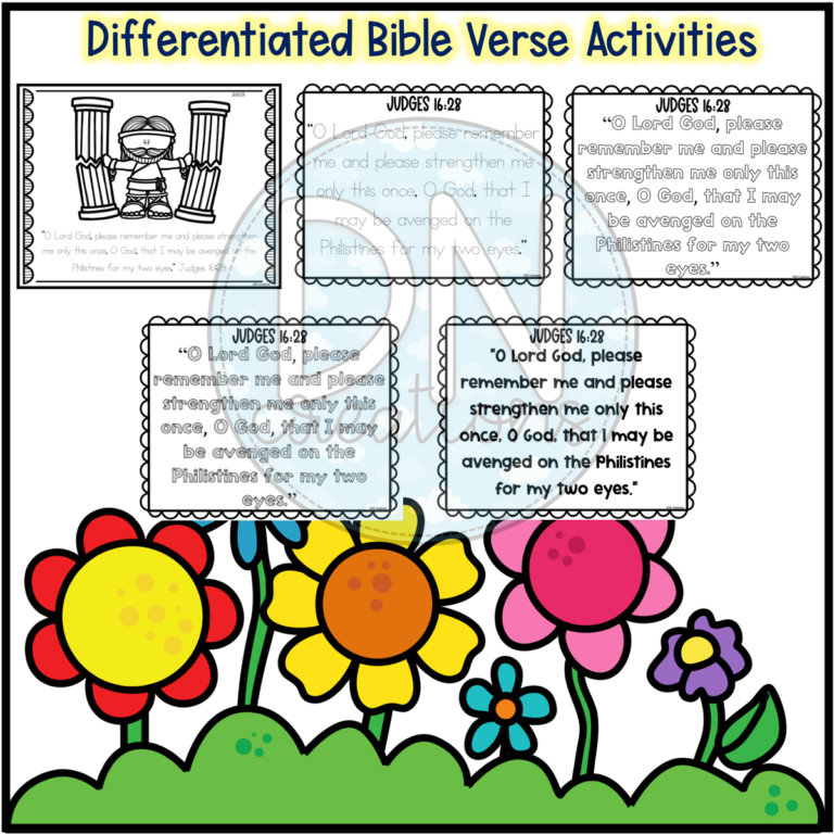 Samson Bible Activities l Samson Worksheets l Samson and Delilah Bible ...