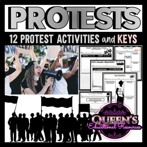 Protest Worksheets | Protest Activities | Civil Rights Movement | Civil ...