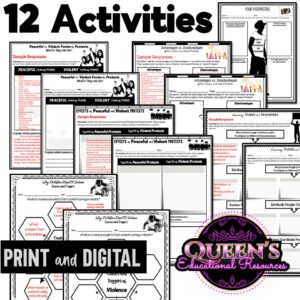Protest Worksheets | Protest Activities | Civil Rights Movement | Civil ...