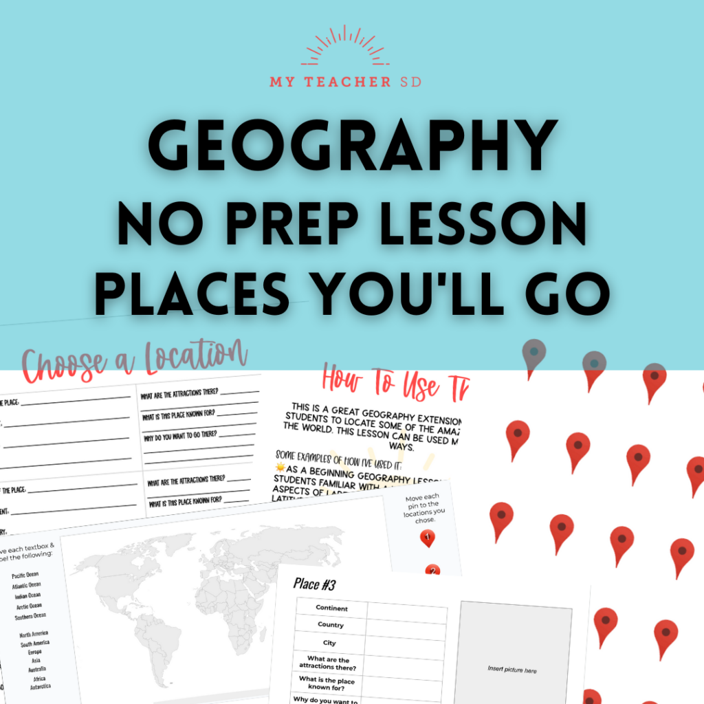 Geography Unit Opener- Places You'll Go | Made By Teachers