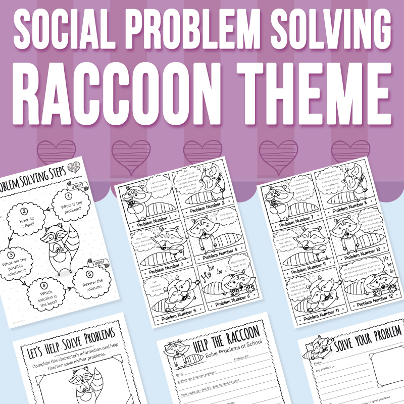 Social Problem Solving Raccoon Theme | Made By Teachers Social Problem Solving Raccoon Theme | Made By Teachers
