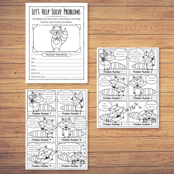 Social Problem Solving Raccoon Theme | Made By Teachers Social Problem Solving Raccoon Theme | Made By Teachers