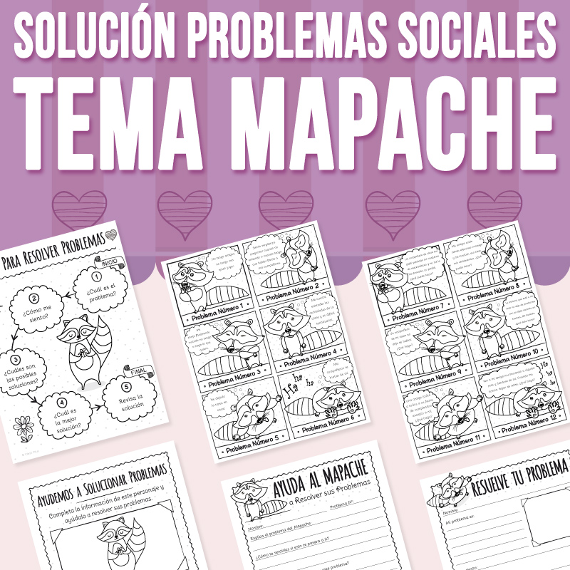 Solución de Problemas Sociales Tema del Mapache | Made By Teachers Solución de Problemas Sociales Tema del Mapache | Made By Teachers