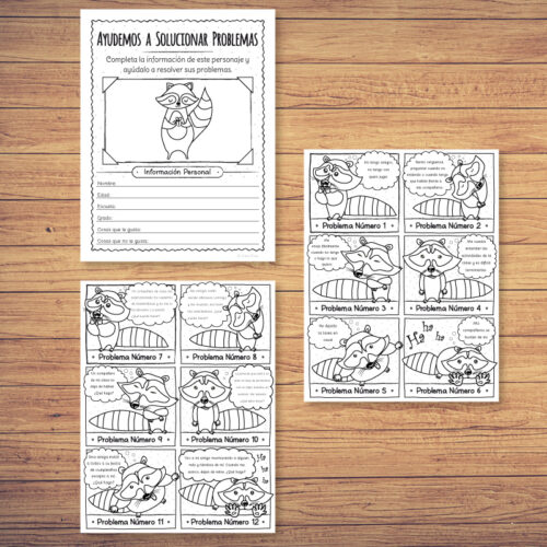 Solución de Problemas Sociales Tema del Mapache | Made By Teachers