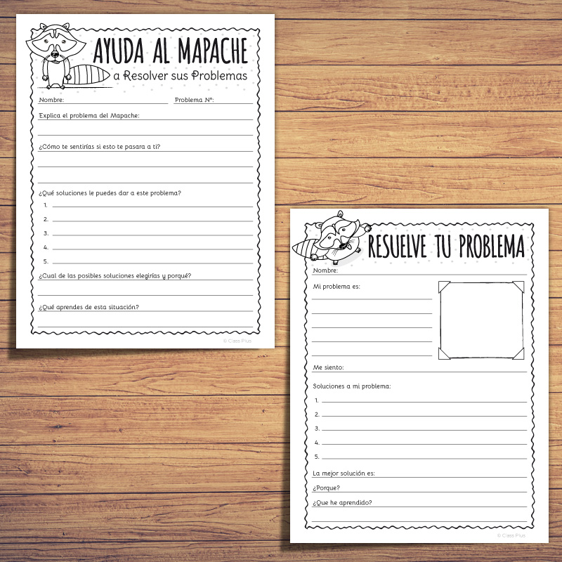 Solución de Problemas Sociales Tema del Mapache | Made By Teachers