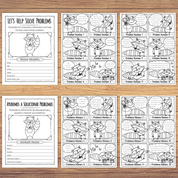 Social Problem Solving Raccoon Theme BUNDLE | Made By Teachers