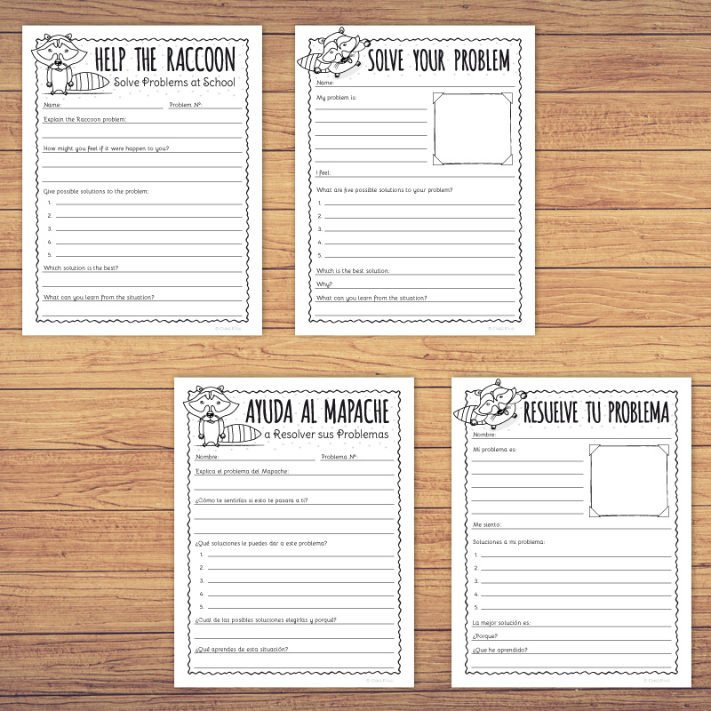 Social Problem Solving Raccoon Theme BUNDLE | Made By Teachers