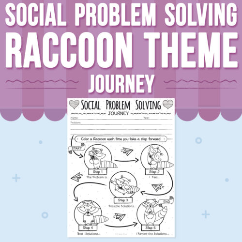 Social Problem Solving Journey | Raccoon Theme | Made By Teachers