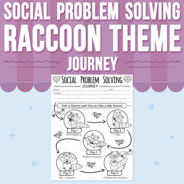 Social Problem Solving Journey | Raccoon Theme | Made By Teachers