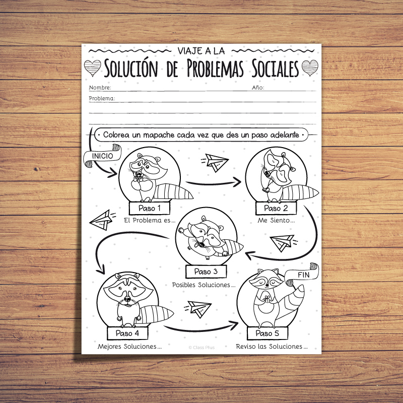 Solución de Problemas Sociales | Viaje Tema del Mapache | Made By Teachers