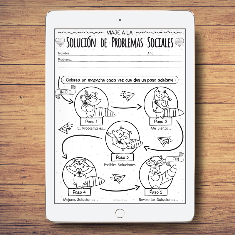 Solución de Problemas Sociales | Viaje Tema del Mapache | Made By Teachers