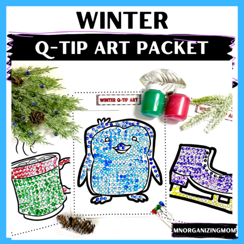 Winter Do A Dot and Q-Tip Art Packet | Made By Teachers