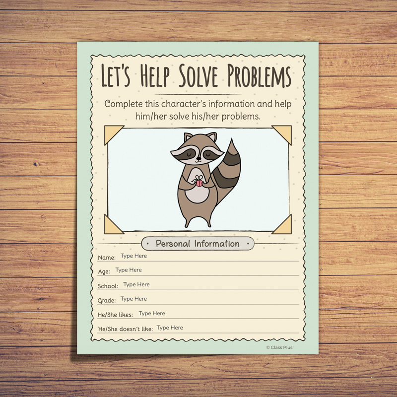 Social Problem Solving | Raccoon Theme Google Slides | Made By Teachers