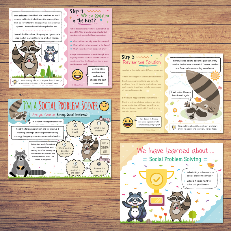 Social Problem Solving PowerPoint Presentation (Raccoon Theme) | Made ...