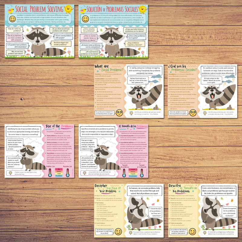 Social Problem Solving PowerPoint Presentation (Raccoon Theme) BUNDLE ...