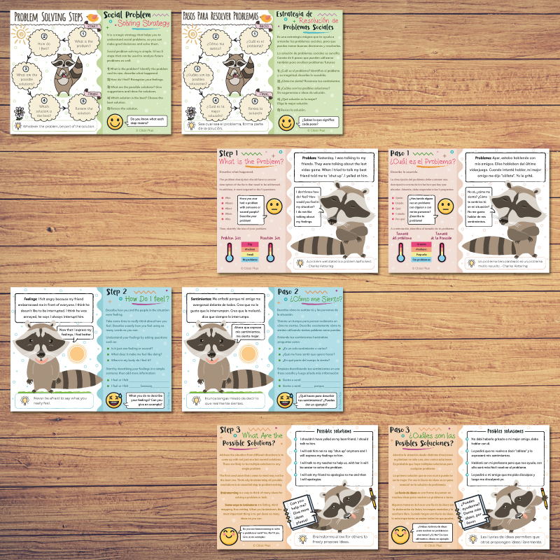 Social Problem Solving PowerPoint Presentation (Raccoon Theme) BUNDLE ...