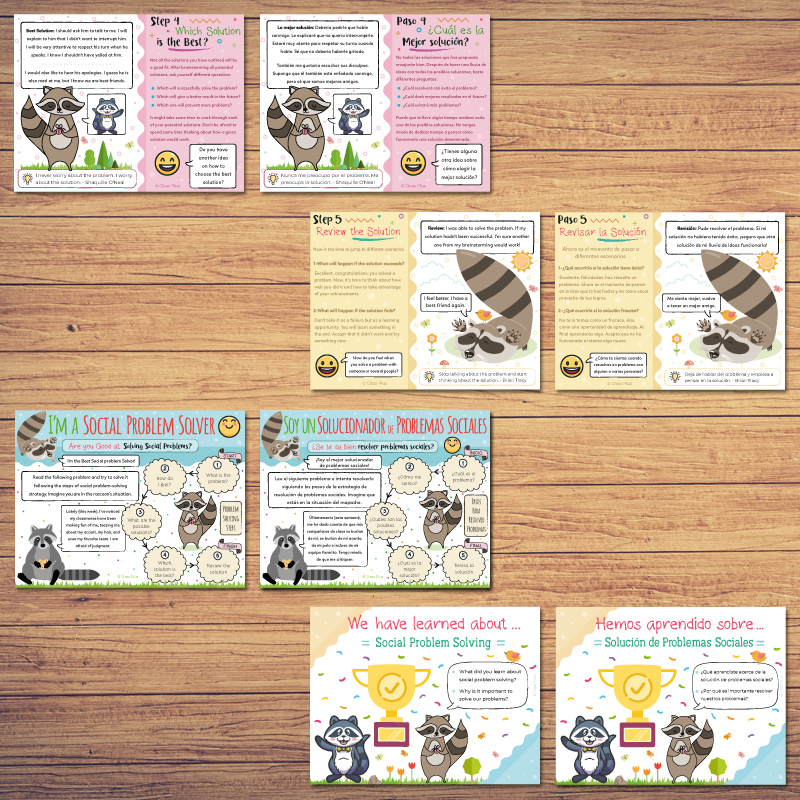 Social Problem Solving PowerPoint Presentation (Raccoon Theme) BUNDLE ...