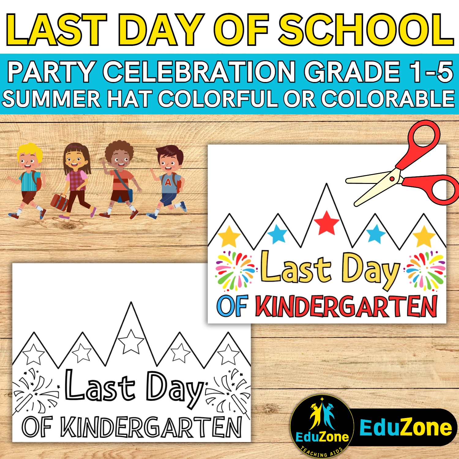 Last Day Of School: A Summer Crowns Bundle for Grades 1-5 End of School ...