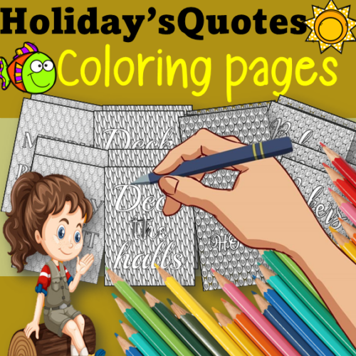 Get Festive with Inspiring Quotes: Printable Holiday Coloring Pages ...