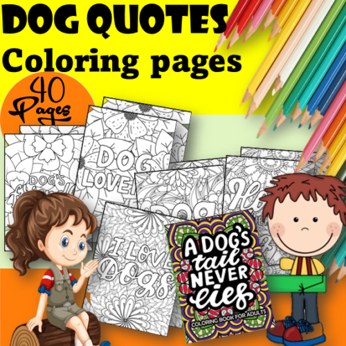 Inspirational Canine Wisdom: A Coloring Book of Dog Quotes | Made By ...