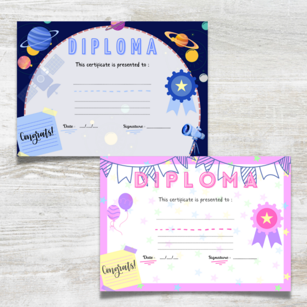 Printable & Editable Graduation Certificate - Kindergarten to 5th grade ...