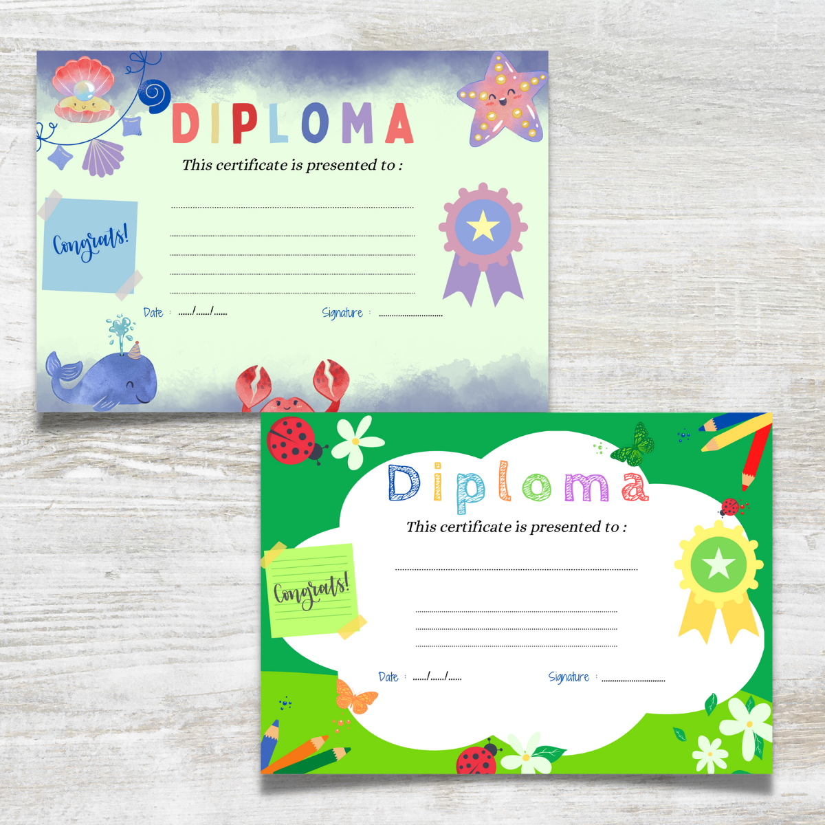 Printable & Editable Graduation Certificate - Kindergarten to 5th grade ...