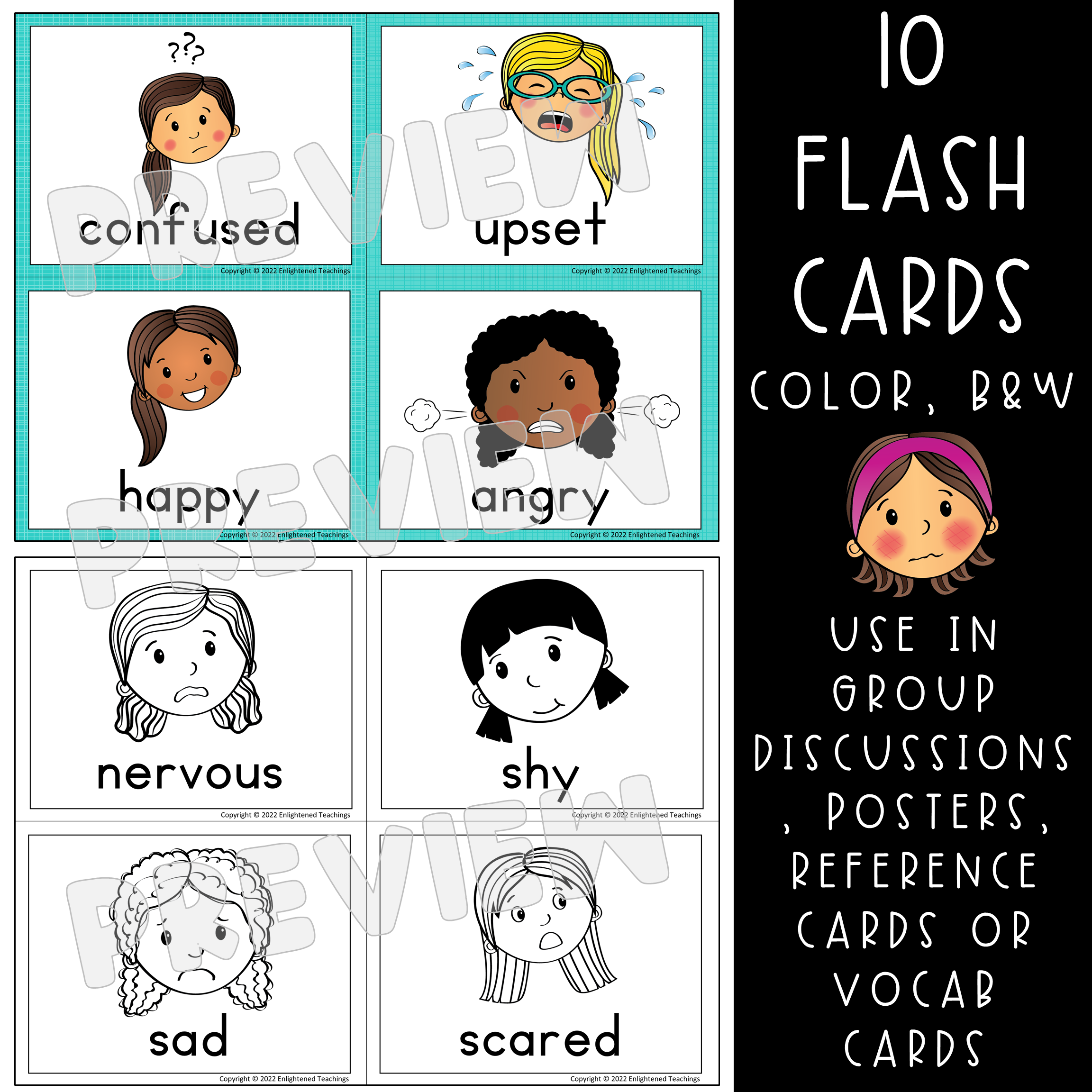 Feelings & Emotions Adapted Book with SEL Activities - Girl Emotions ...