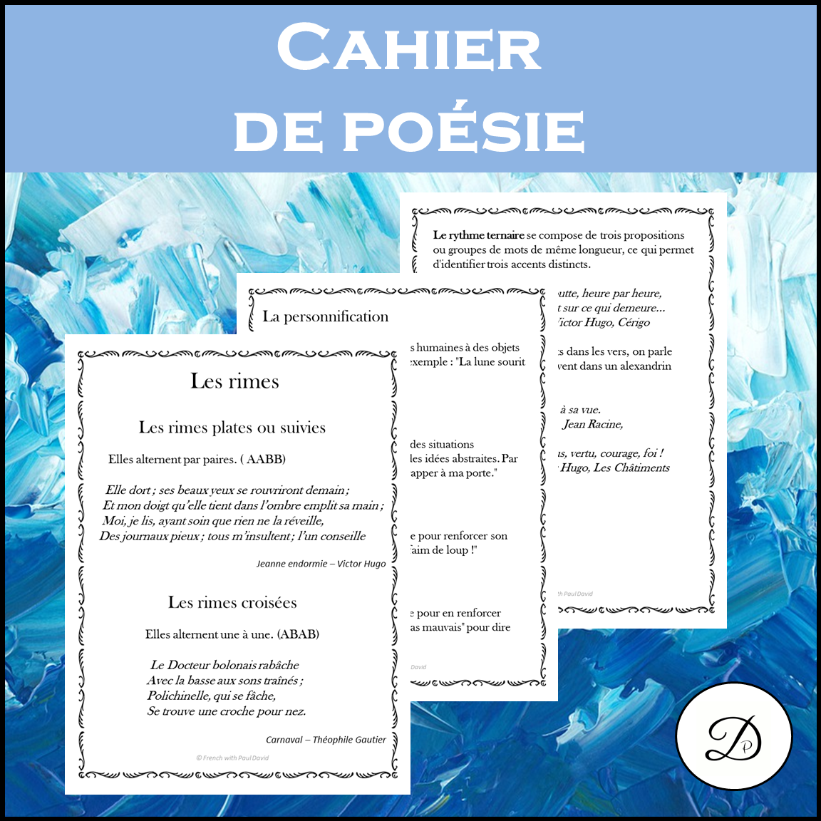 Cahier de poésie | Made By Teachers
