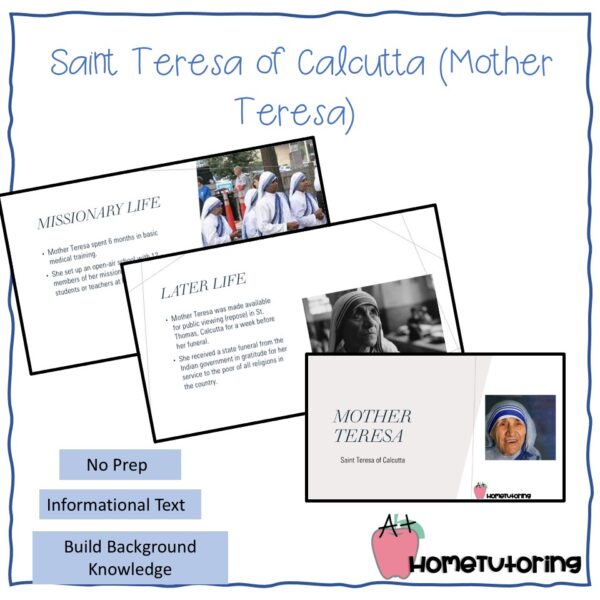 Mother Teresa (St. Teresa of Calcutta) PowerPoint Presentation | Made ...