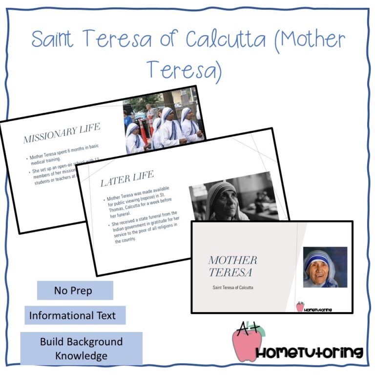 Mother Teresa (St. Teresa of Calcutta) PowerPoint Presentation | Made ...