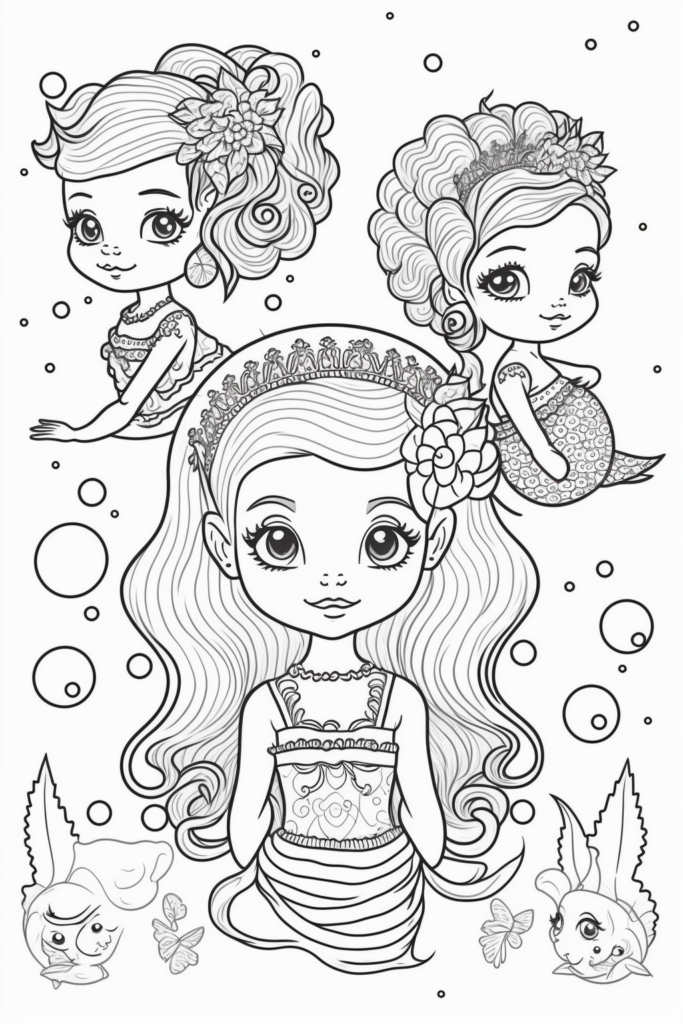 Title: "Dive into a World of Color with Mermaid Coloring Pages: Perfect ...