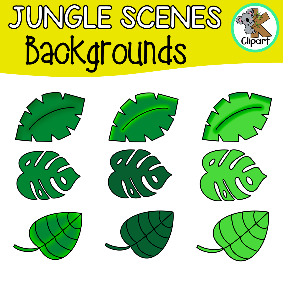 Jungle Background Scenes by K Clipart | Made By Teachers